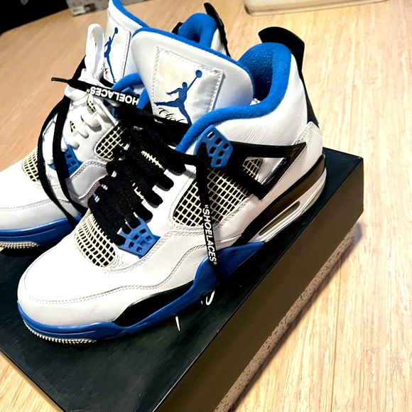 Jordan | Shoes | Air Jordan 4 Motor Sport Blue | Poshmark